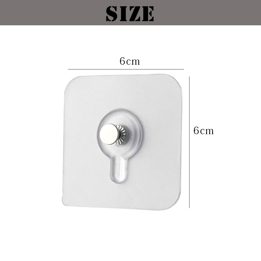 Set 4 carlige tablouri, Plastic, Transparent - eMAG.ro