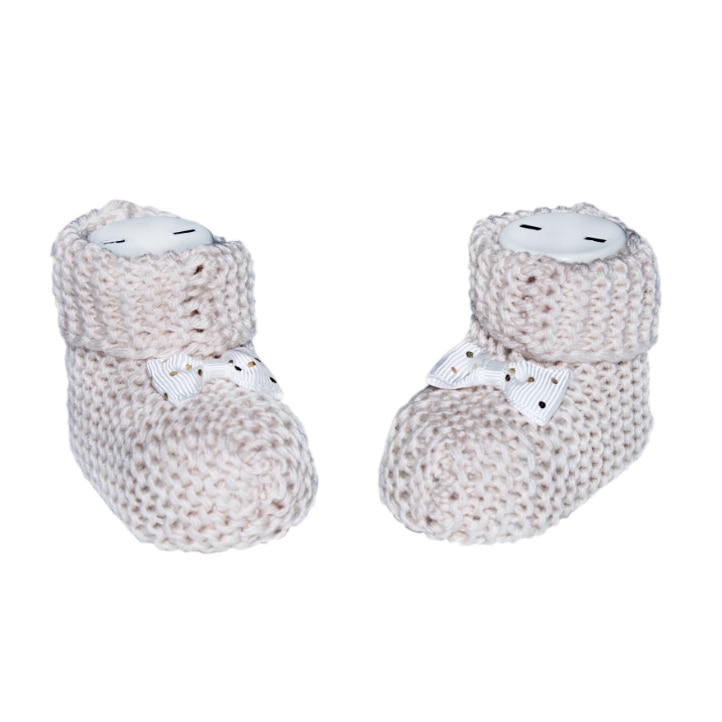 Botosei tricotati, 0-3 luni, Bej Perla - eMAG.ro