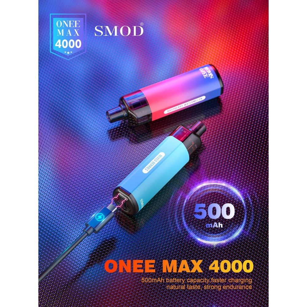 Tigara electronica, SMOD, 4000puffs, Aroma fructe de padure, 500mah, 5% ...