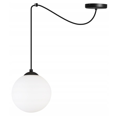 Lustra stil spider, reglabile, Sticla, Alb/Negru, 200cm, FLORENCE 2250 ...