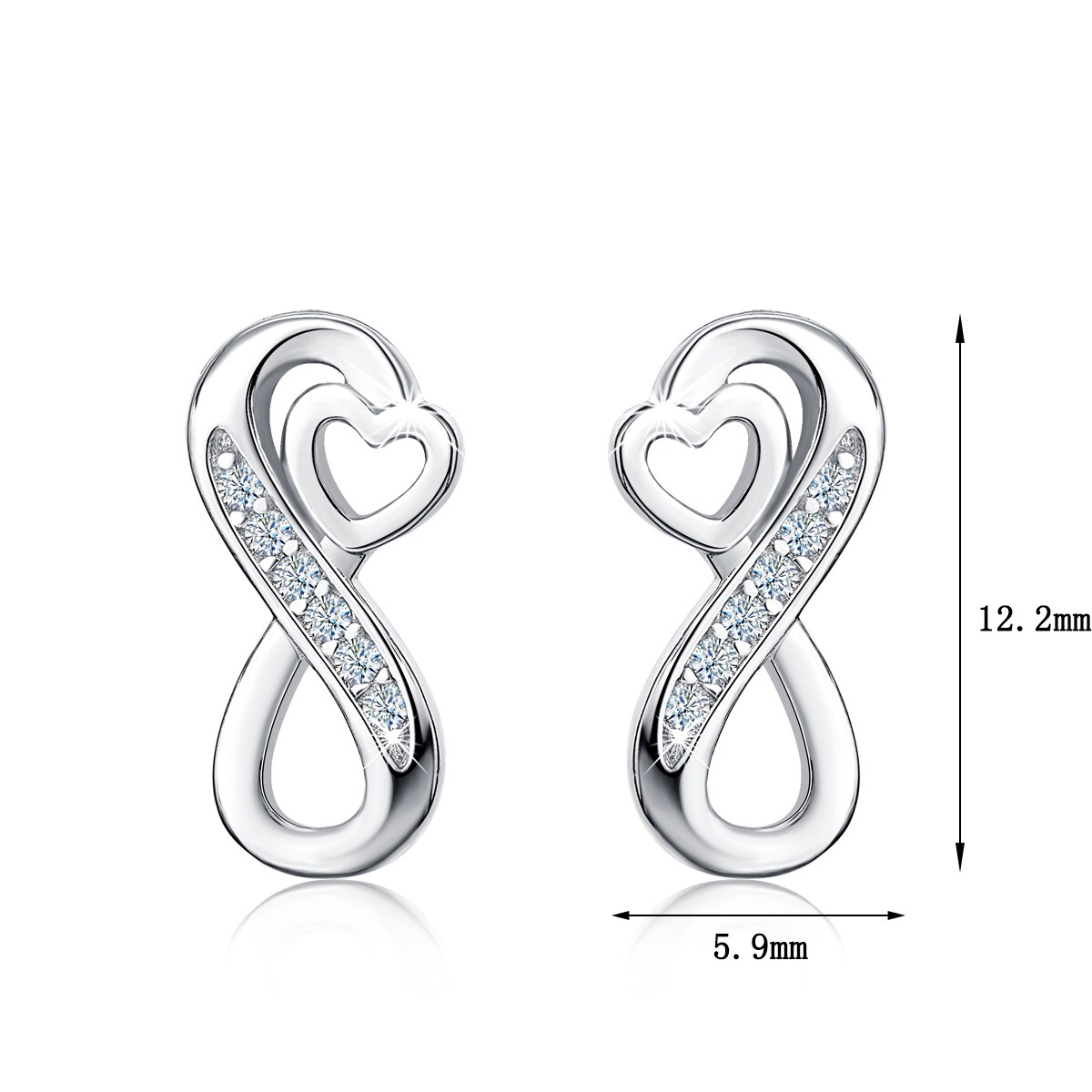 Set cercei, Mennica Bydgoska, Argint, Inima, Argintiu - eMAG.ro