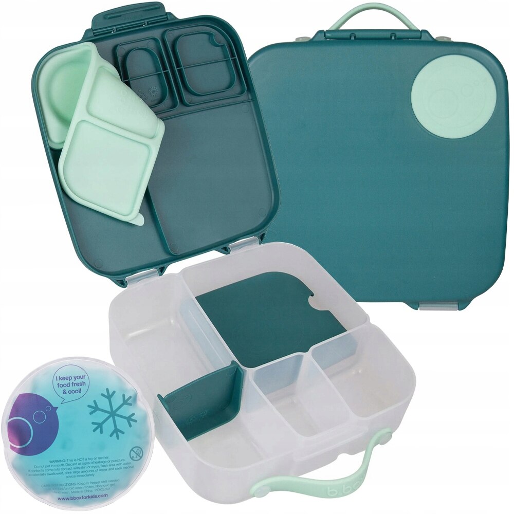 Cutie de pranz racoritoare cu compartimente, Emerald Forest, B.Box ...