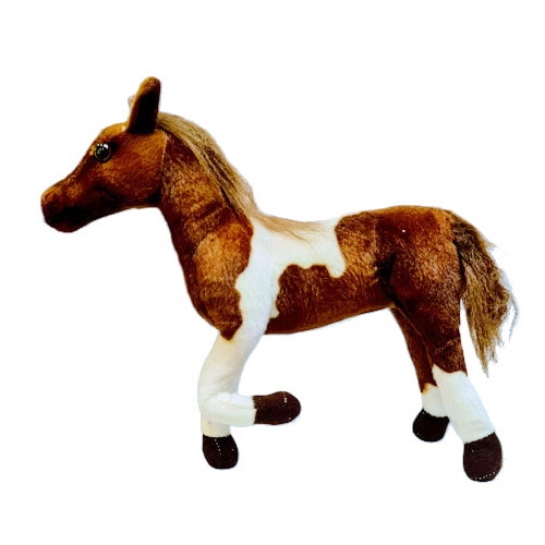 Jucarie de plus, cal cu picioare flexibile, sunete realiste, 30 cm ...