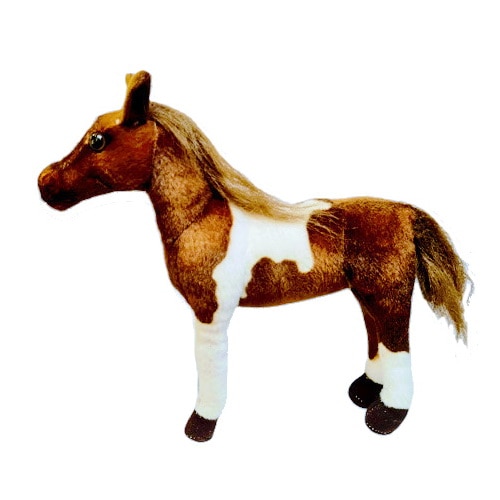 Jucarie de plus, cal cu picioare flexibile, sunete realiste, 30 cm ...