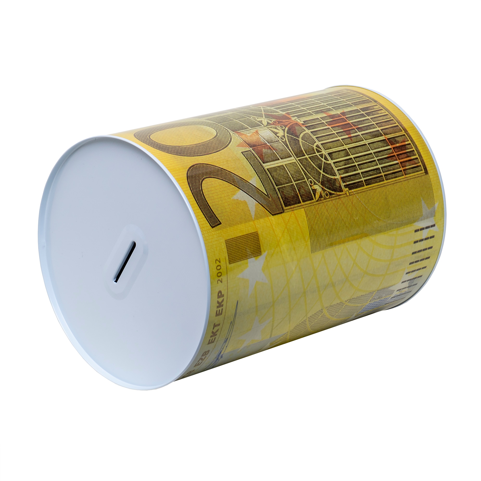 Pusculita metalica cu bancnota de 200 euro, 22x15cm / CD2568-1 - eMAG.ro