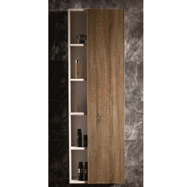 Dulap tip coloana pentru baie, PVC, Suspendat,140 x 16.5 x 45 cm - eMAG.ro