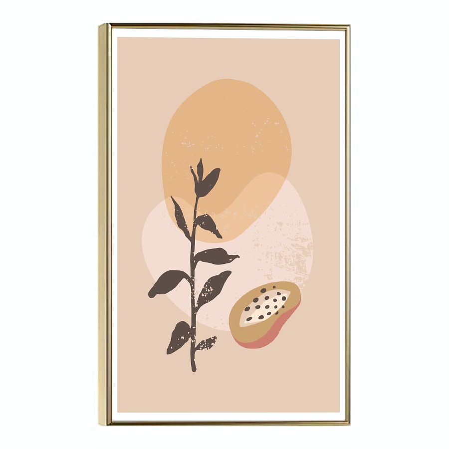 Tablou Poster Inramat, Avocado Flower, 21 x 30 cm, Rama Aurie - eMAG.ro