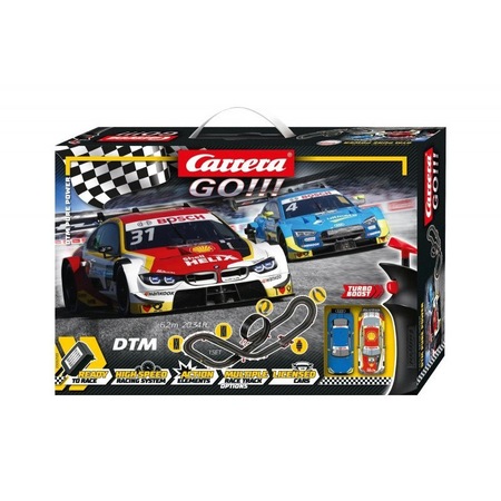 Circuit de curse masini, Carera, 6,2 m, +6 ani, Negru - eMAG.ro