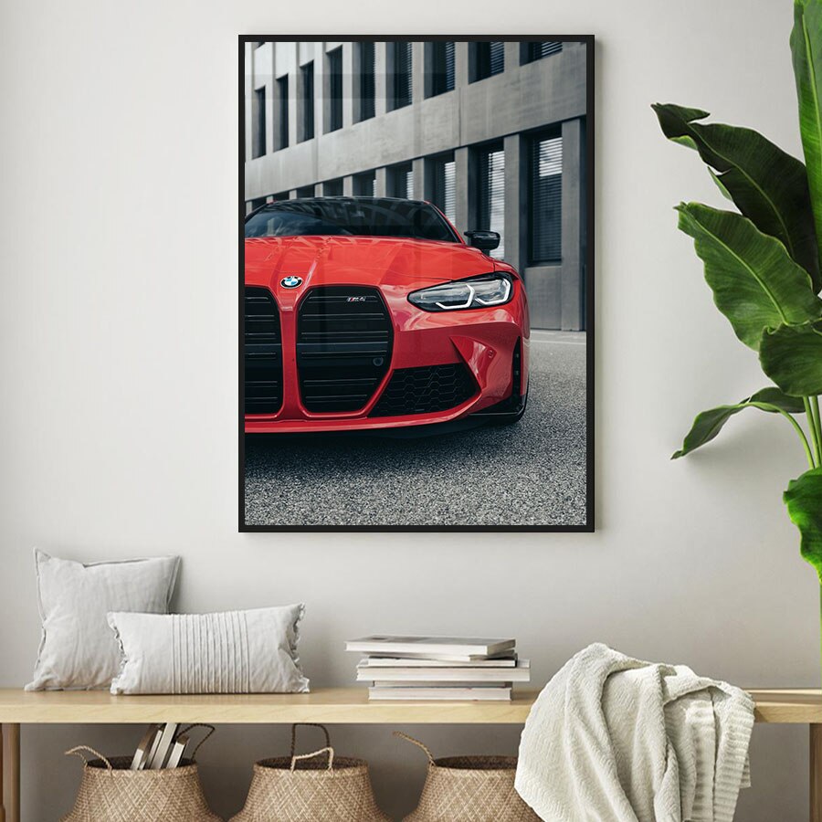 Tablou Poster Inramat, M4 Headlight, 60x40 cm, Rama Neagra - eMAG.ro