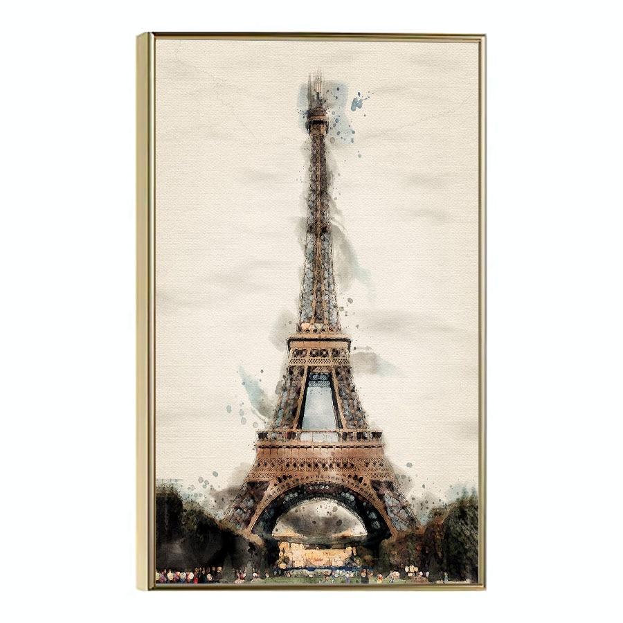 Tablou Poster Inramat, Shades of Paris, 21 x 30 cm, Rama Aurie - eMAG.ro