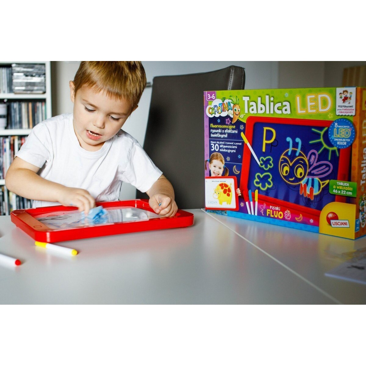 Tableta desen LED, Lisciani, 3-6 ani, Multicolor - eMAG.ro