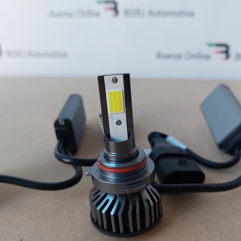 Set 2 becuri led HB4 - 9006, 100W, cob, lumina alb-rece, 12000 lumeni ...