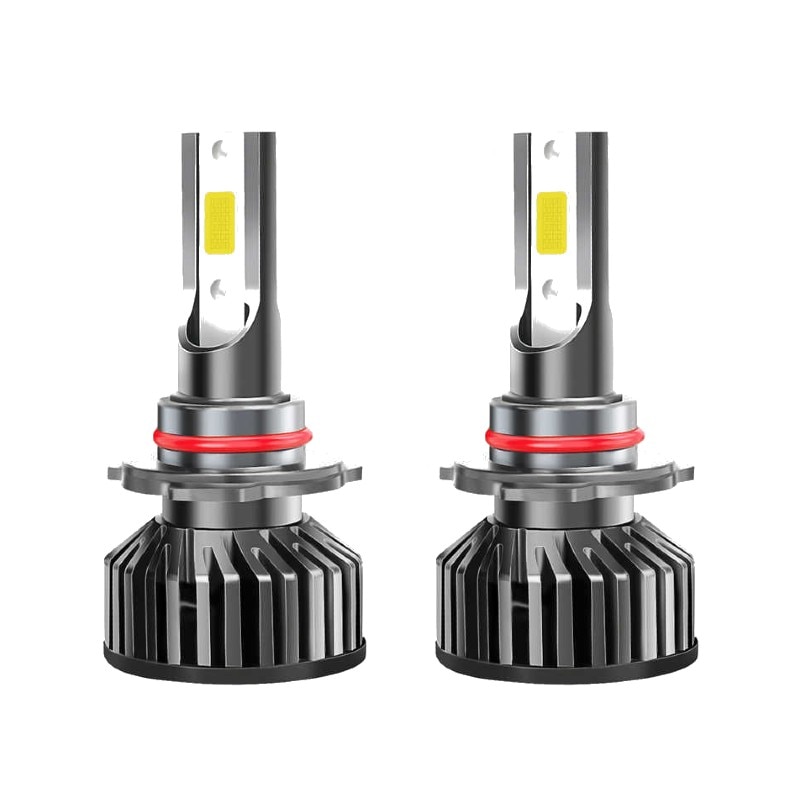 Set 2 becuri led HB4 - 9006, 100W, cob, lumina alb-rece, 12000 lumeni ...