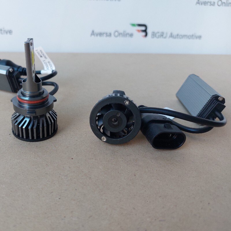 Set 2 becuri led HB4 - 9006, 100W, cob, lumina alb-rece, 12000 lumeni ...