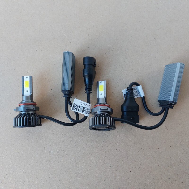 Set 2 becuri led HB4 - 9006, 100W, cob, lumina alb-rece, 12000 lumeni ...