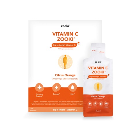 Vitamina C lipo-shield, cu aroma de portocale, 20 plicuri, Zooki - eMAG.ro