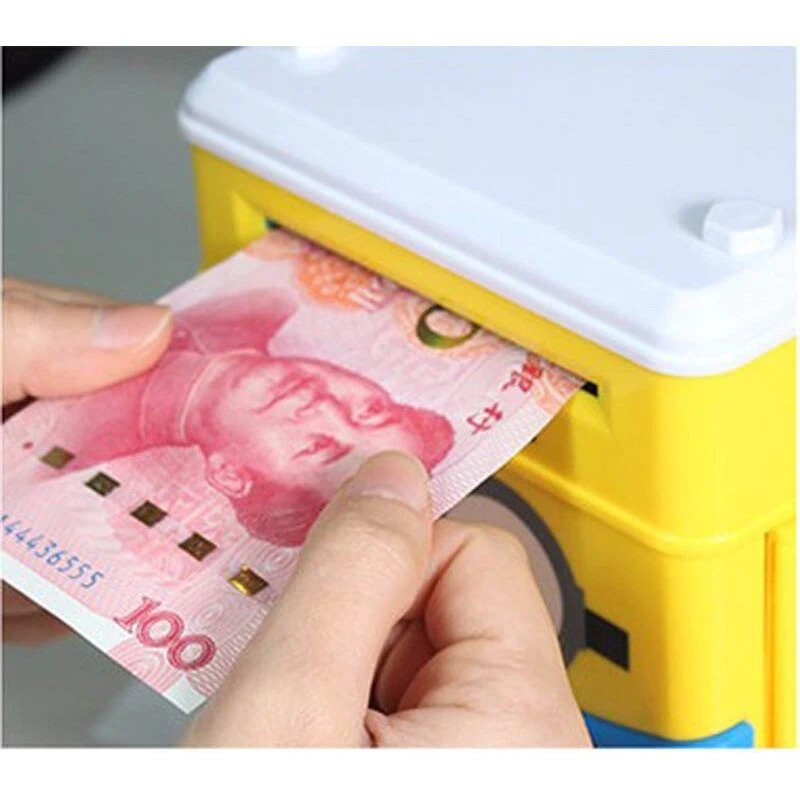 Pusculita SEMERAY pentru Copii Interactiva Minion, cu Cod Pin si Seif ...