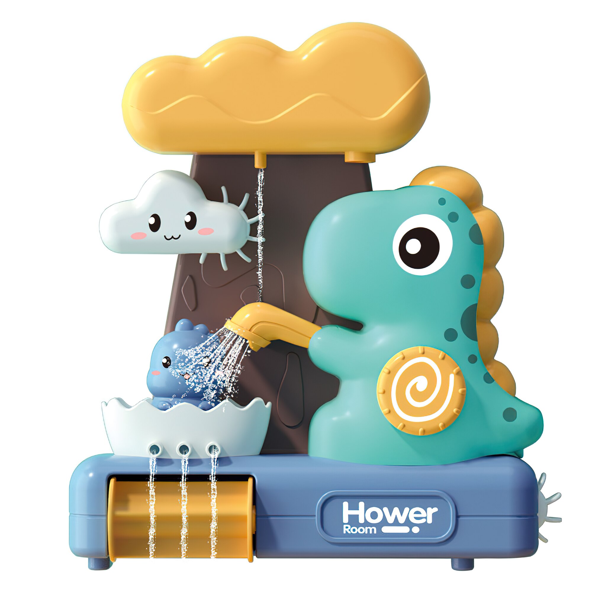 Jucarie de baie Baby Dinozaur, BYONDSELF®, 6 luni+, Multicolor - eMAG.ro