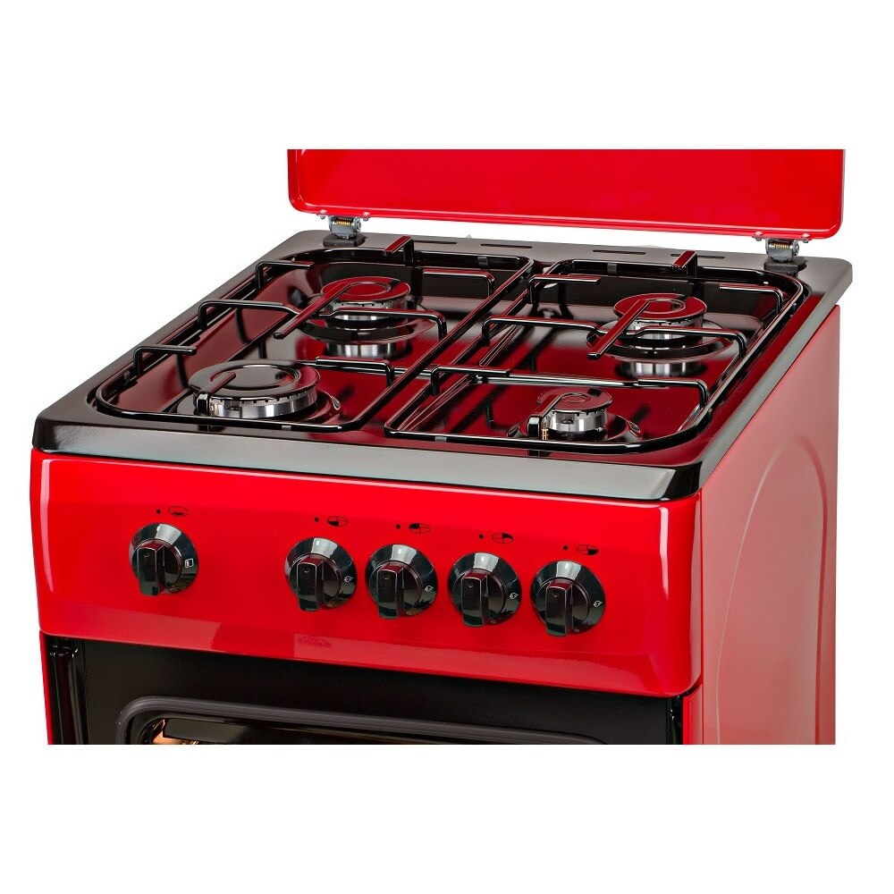 Aragaz LDK 5060 RED RMV LPG, Gaz, 4 arzatoare, Capac metalic, Siguranta ...