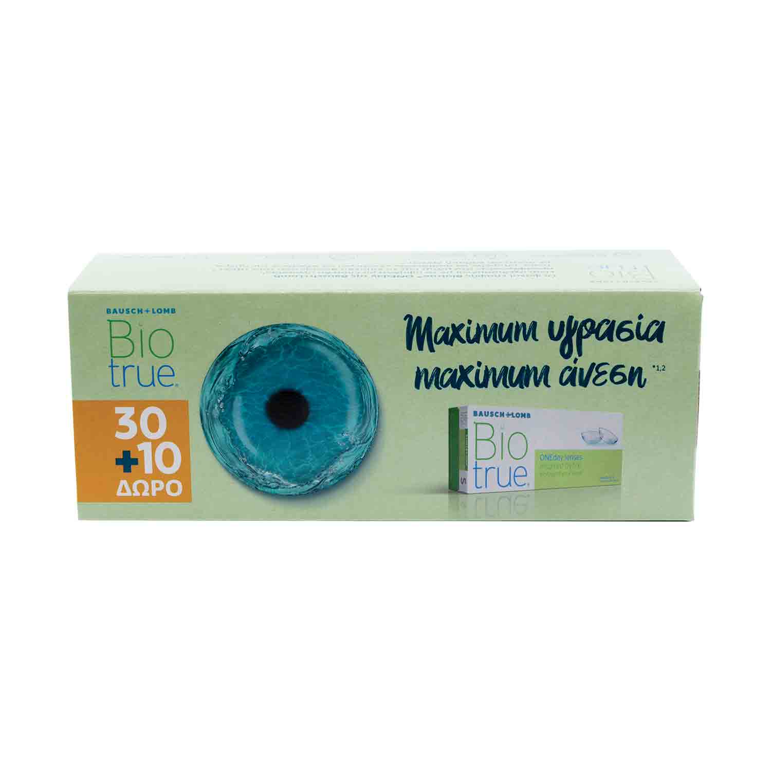 Biotrue OneDay napi kontaktlencse, Bausch + Lomb, -3,75, Transparent ...