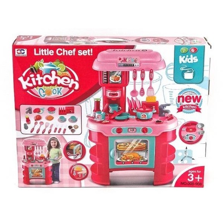 Set bucatarie utilata Adar, cu sunete si lumini, Roz - eMAG.ro