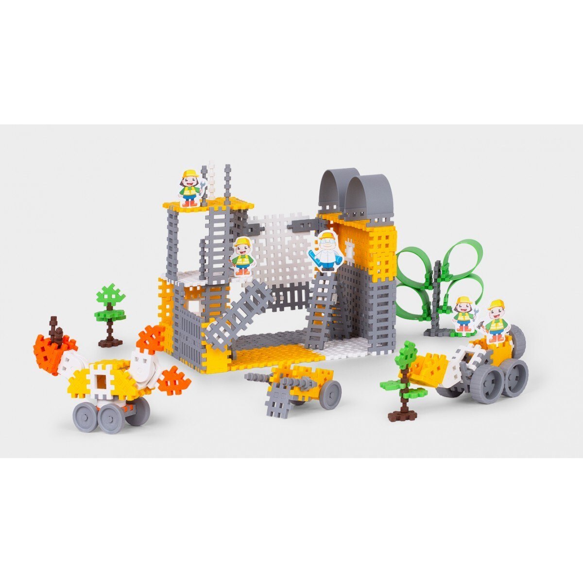 Blocuri de constructie Mini Waffle - Builder, Marioinex, 185 piese, +4 ...