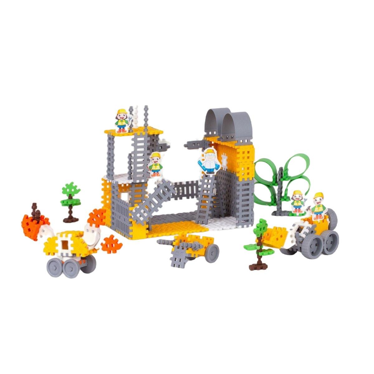 Blocuri de constructie Mini Waffle - Builder, Marioinex, 185 piese, +4 ...