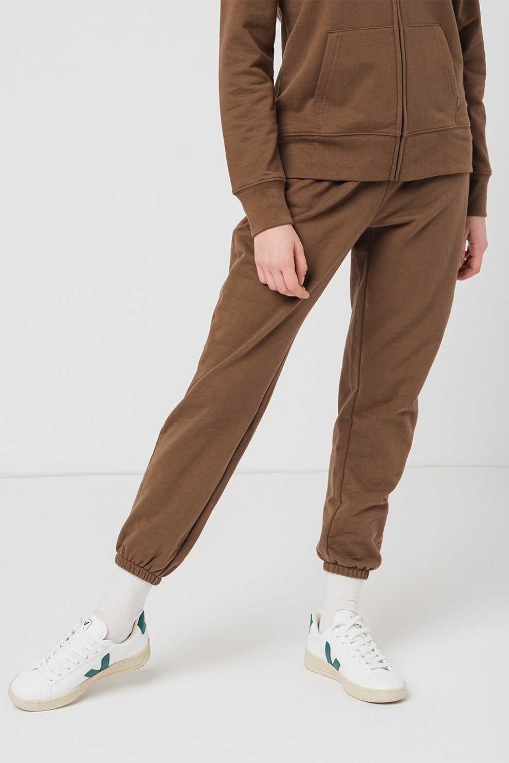 GAP, Спортен панталон с бродирано лого, Кафяв, XS-REG - eMAG.bg