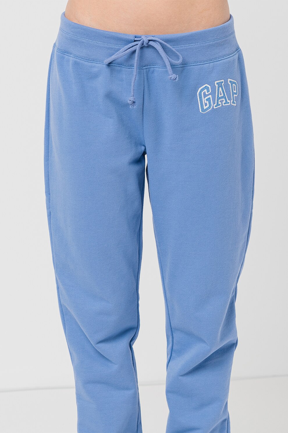 GAP, Спортен панталон с бродирано лого, Бледо синьо, XL-REG - eMAG.bg