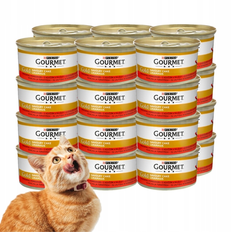 Set 24 conserve pentru pisici, Purina Gourmet, Vita, 24 x 85 g - eMAG.ro