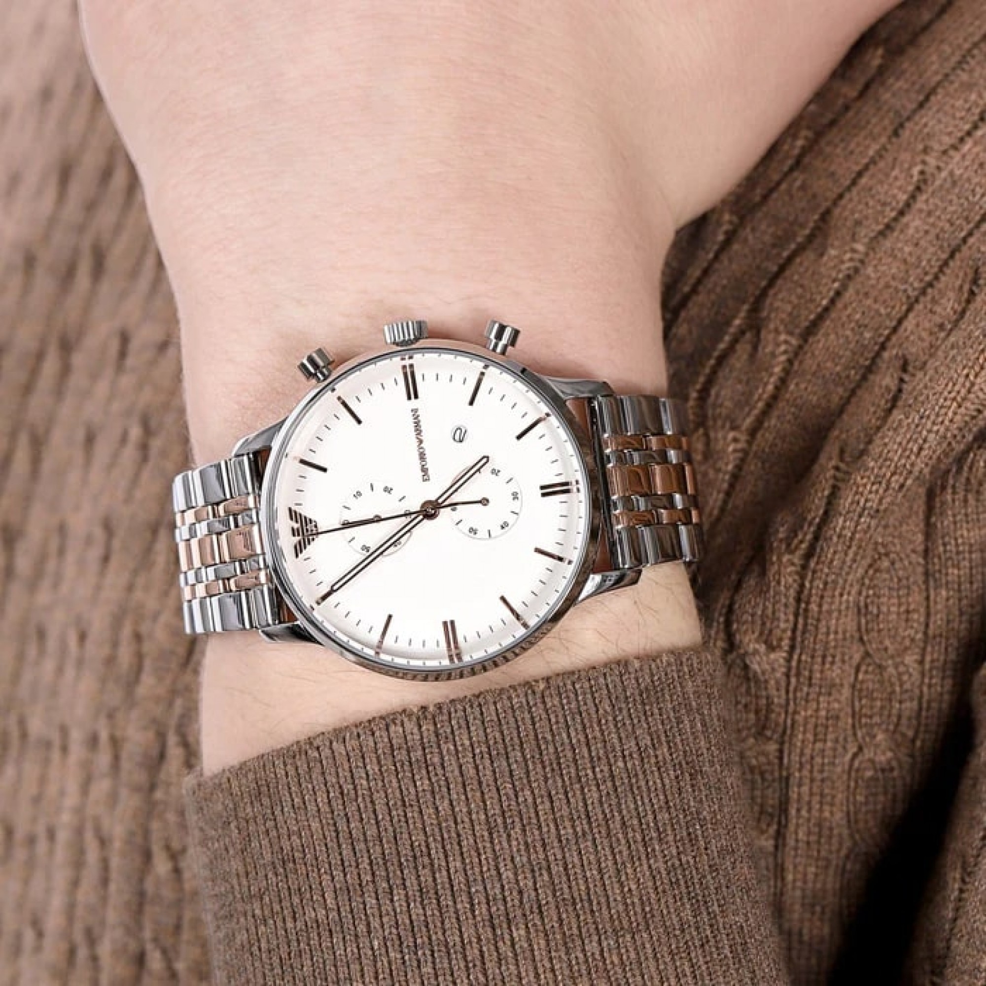 Мъжки часовник Emporio Armani, Chronograph, AR0399 - eMAG.bg