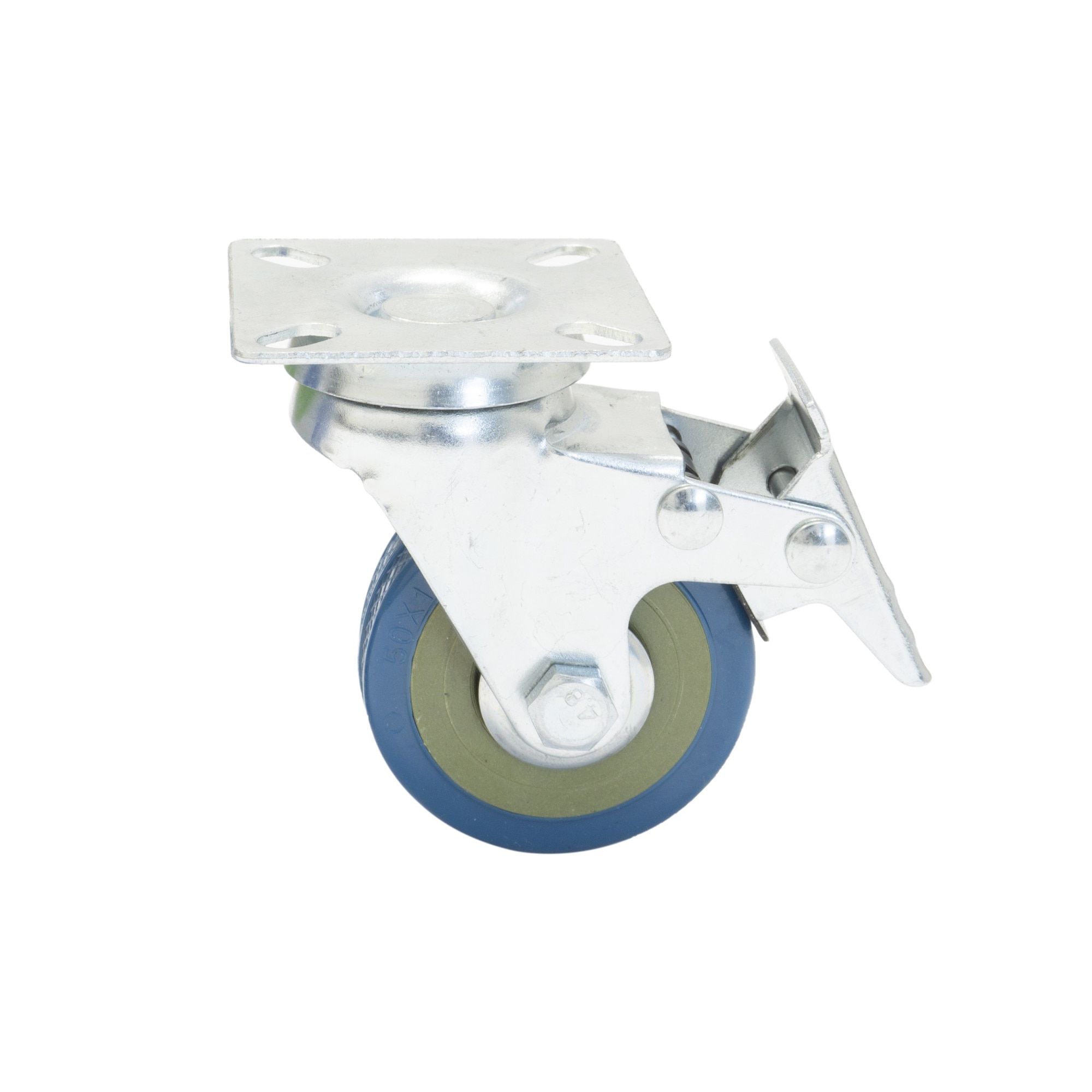 Rotila cu frana model Blue, FI 50 mm, H=75 mm, max. 25 kg - eMAG.ro