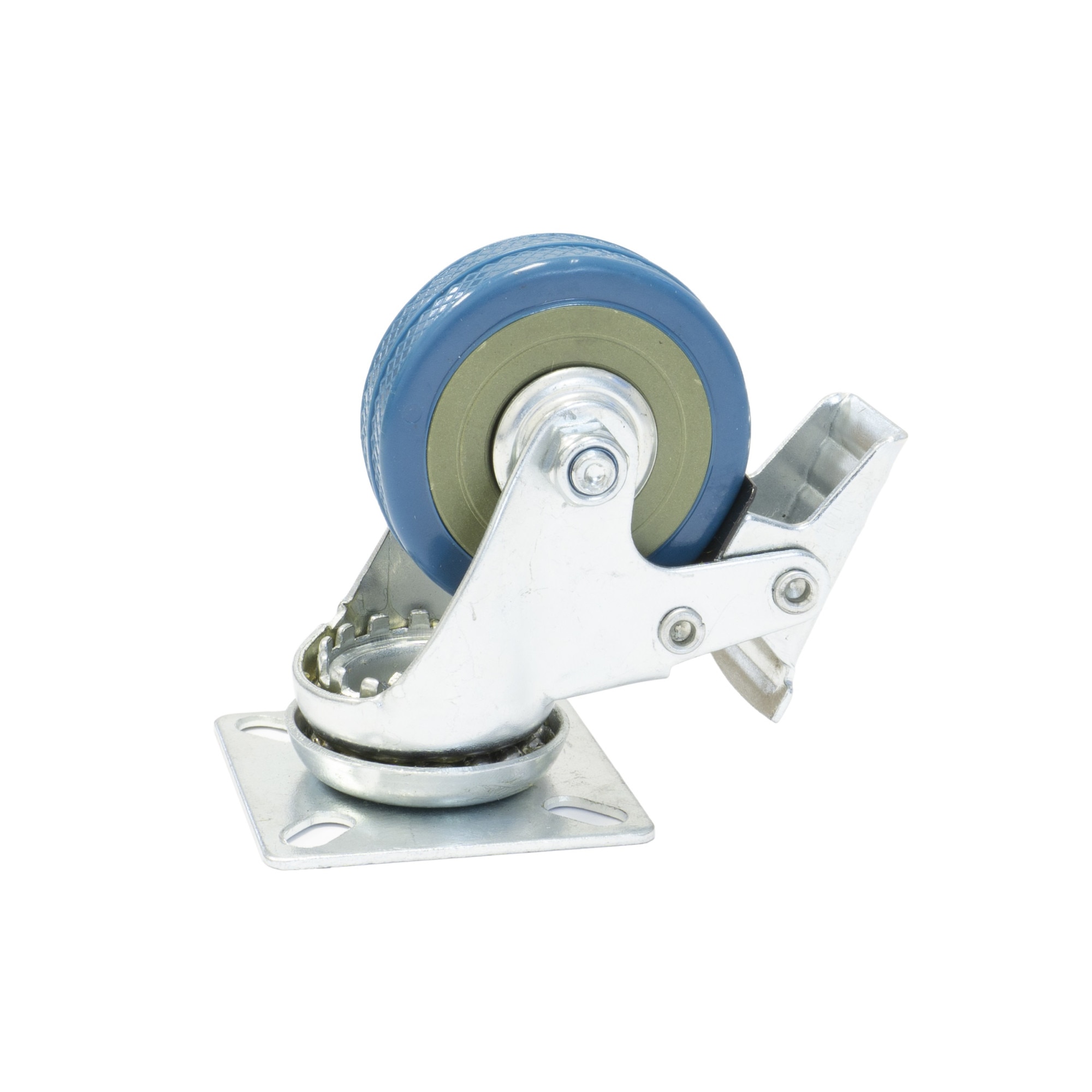 Rotila cu frana model Blue, FI 50 mm, H=75 mm, max. 25 kg - eMAG.ro