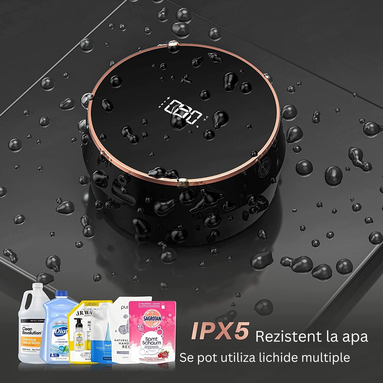 Dispenser sapun cu senzor de miscare, fara atingere, prindere de perete ...