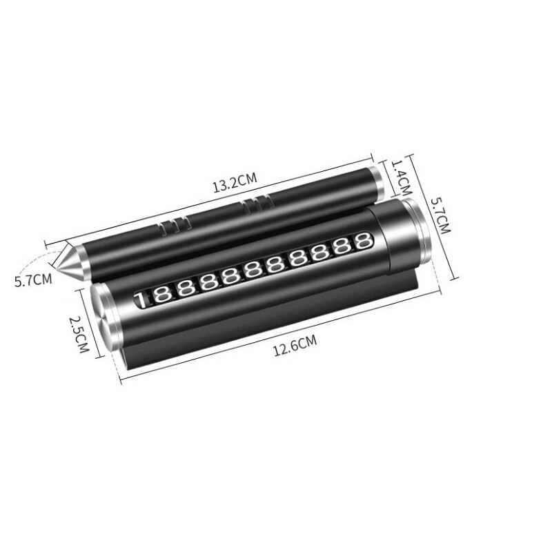 Suport auto cu numar de telefon si odorizant auto, Gri - eMAG.ro