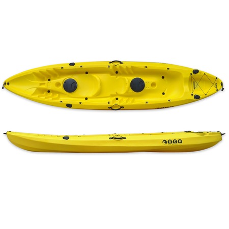 Caiac Nereus 2+1, SCK, 372cm, Galben - eMAG.ro