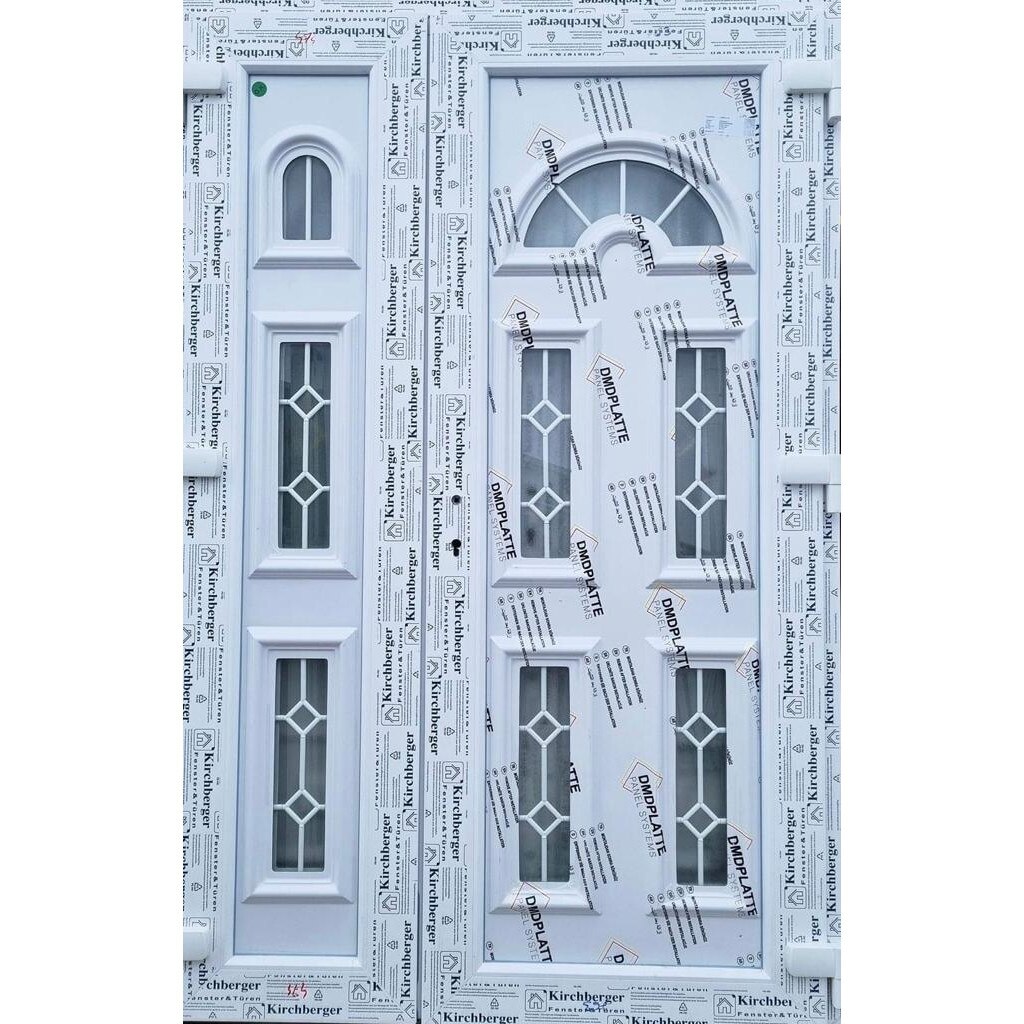 Usa dubla exterior Pvc, BIG RHOMB WHITE, Alb, 130x200 - eMAG.ro