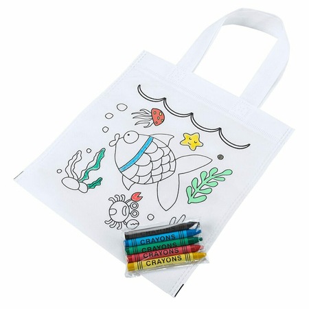 Sacosa mica de colorat pentru copii, Createur, 22x24cm - eMAG.ro