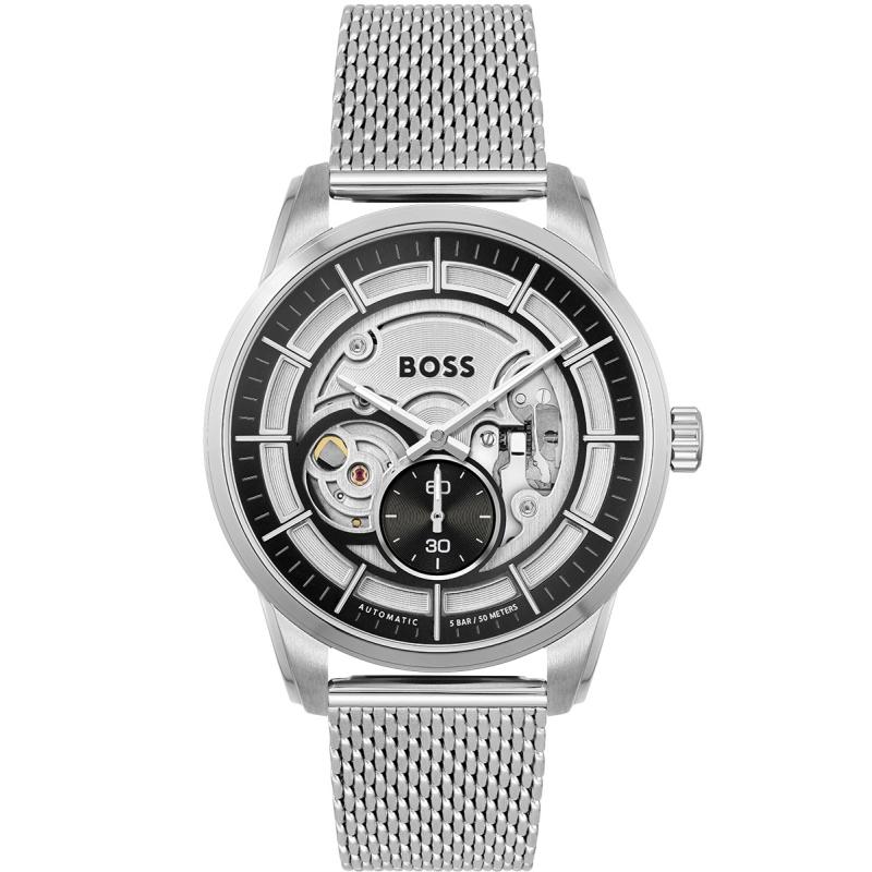Ceas barbatesc Boss 1513945 Automatic Argintiu - eMAG.ro