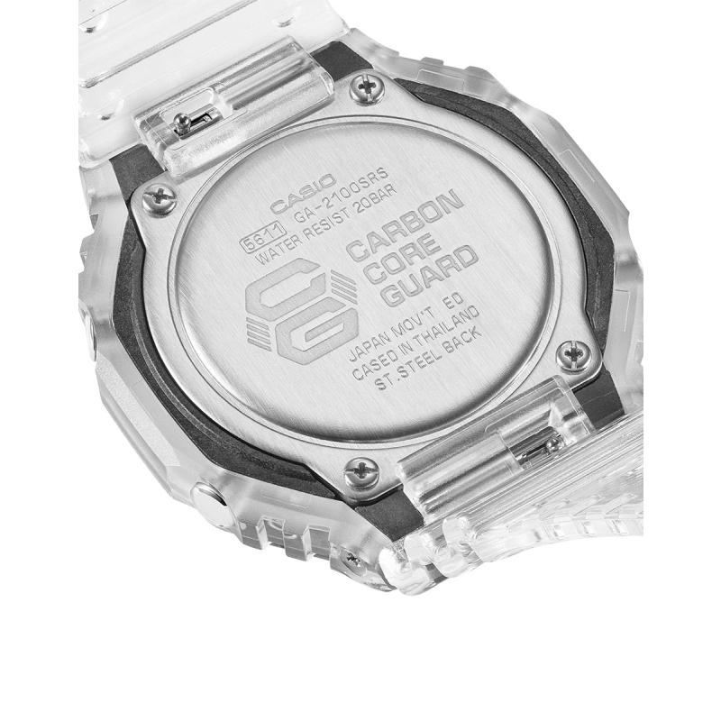 Ceas barbatesc Casio G-Shock GA-2100SRS-7AER Quartz Transparent - eMAG.ro
