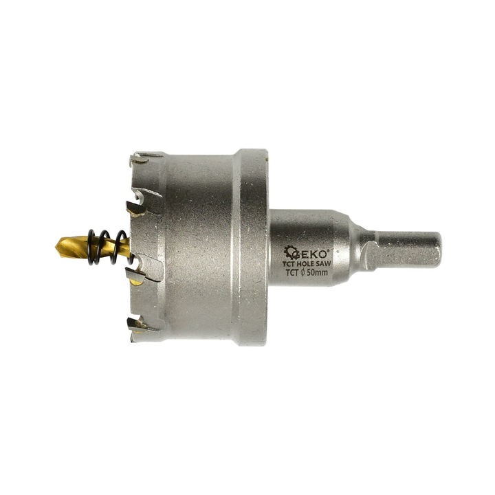 Carota pentru metal cu burghiu de ghidaj, 50 mm, Geko G39689 - eMAG.ro