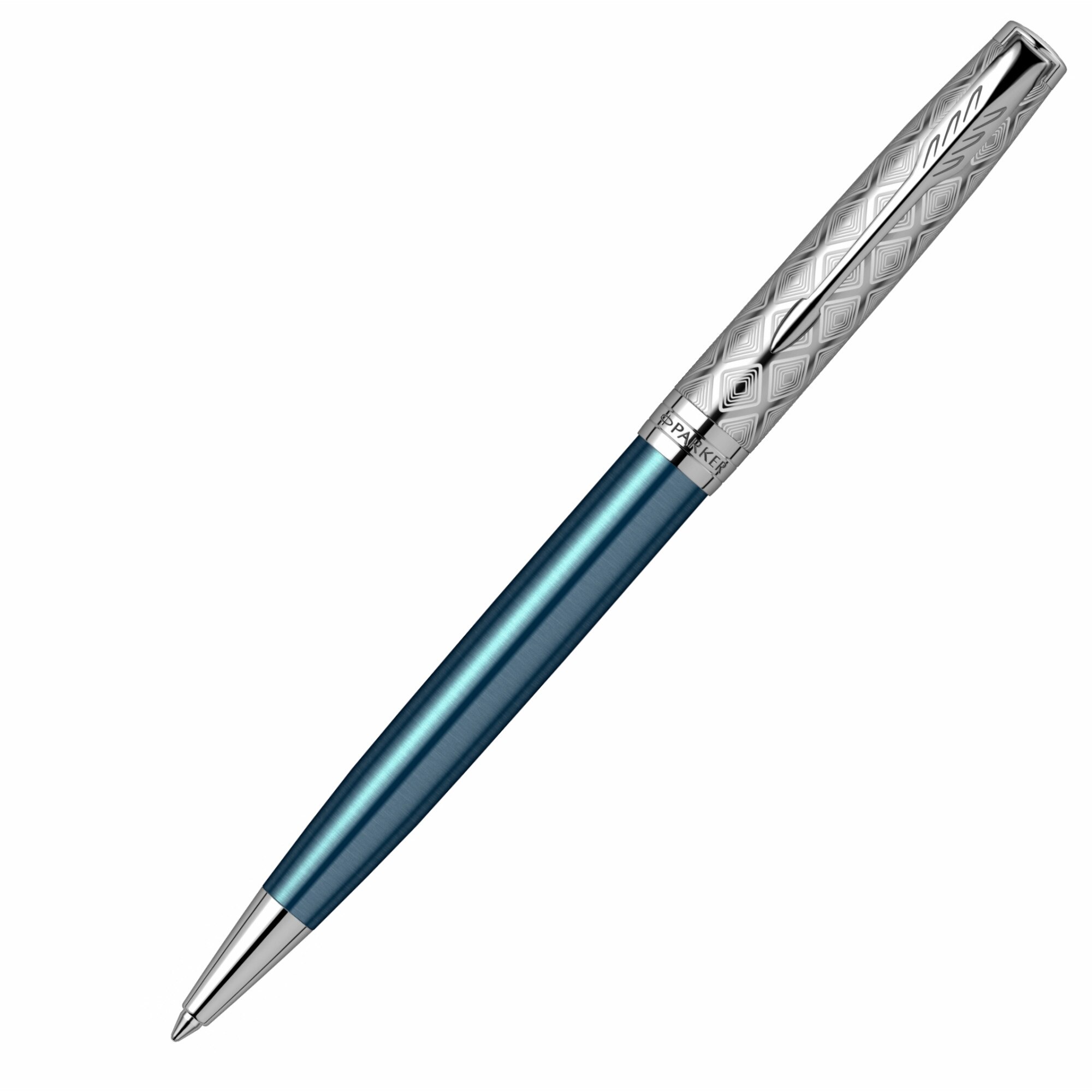 Pix Parker Sonnet Royal Metal & Blue PDT cu rezerva pix Jumbo Quink ...