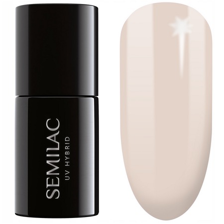 Полуперманентен лак за нокти, Semilac, 7 ml, Nude - eMAG.bg