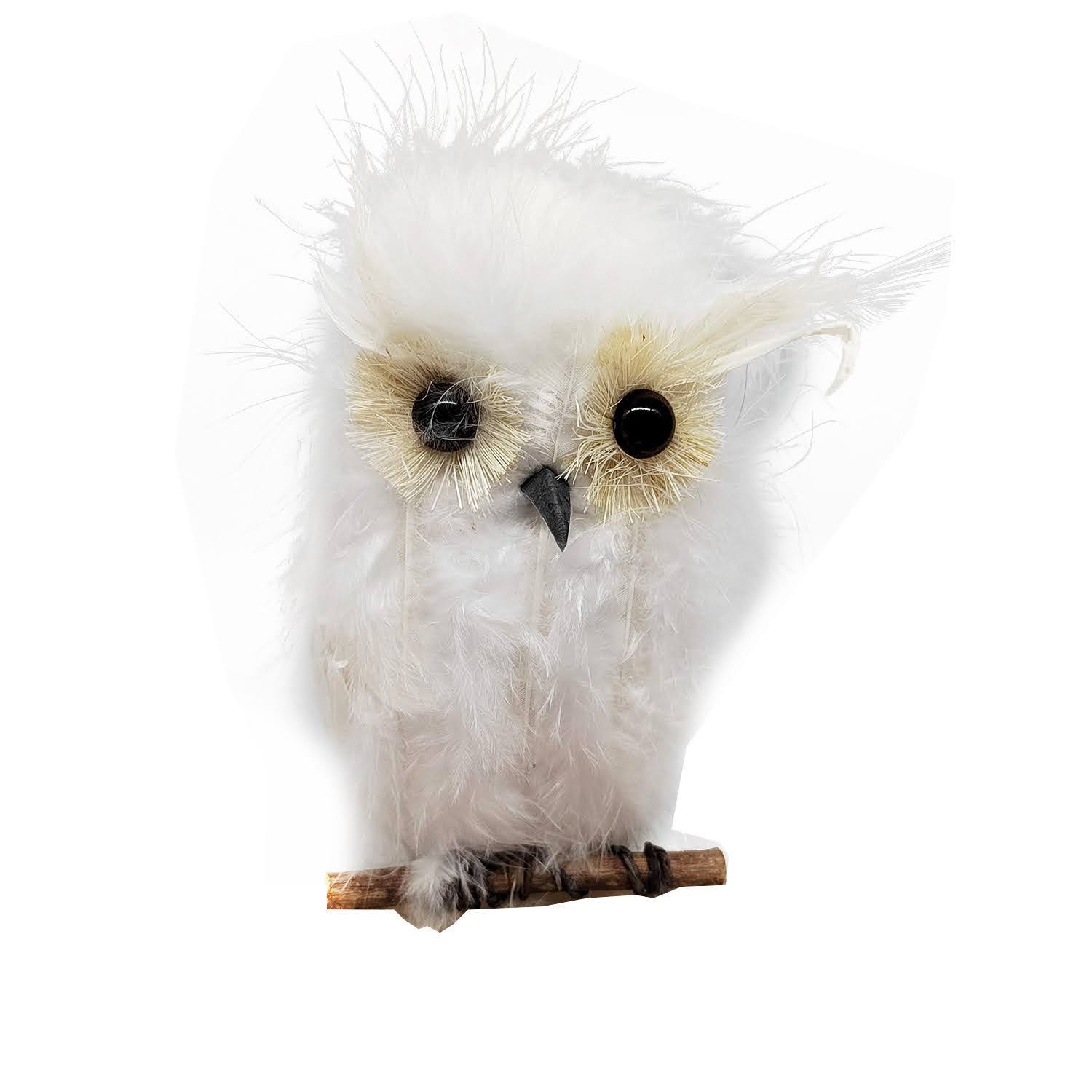 Ornament cu Agatatoare, Bufnita Alba, 16cm, VisionXXI - eMAG.ro