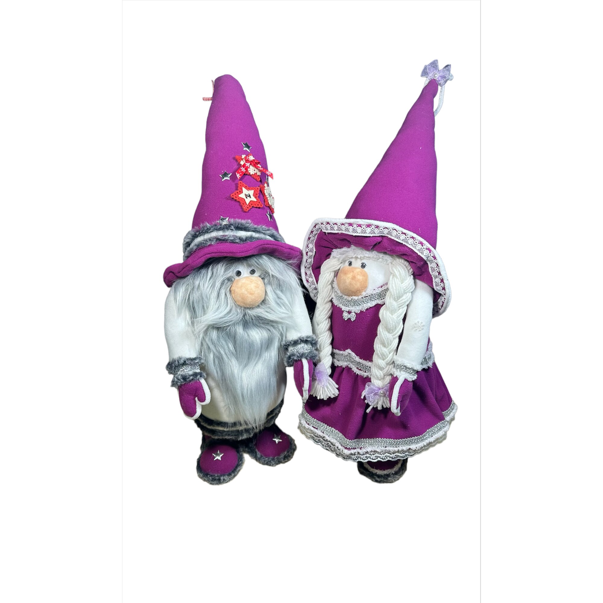 Set Gnom, Decoratiune Craciun, Realizat Manual, Zen Art, Violet - eMAG.ro