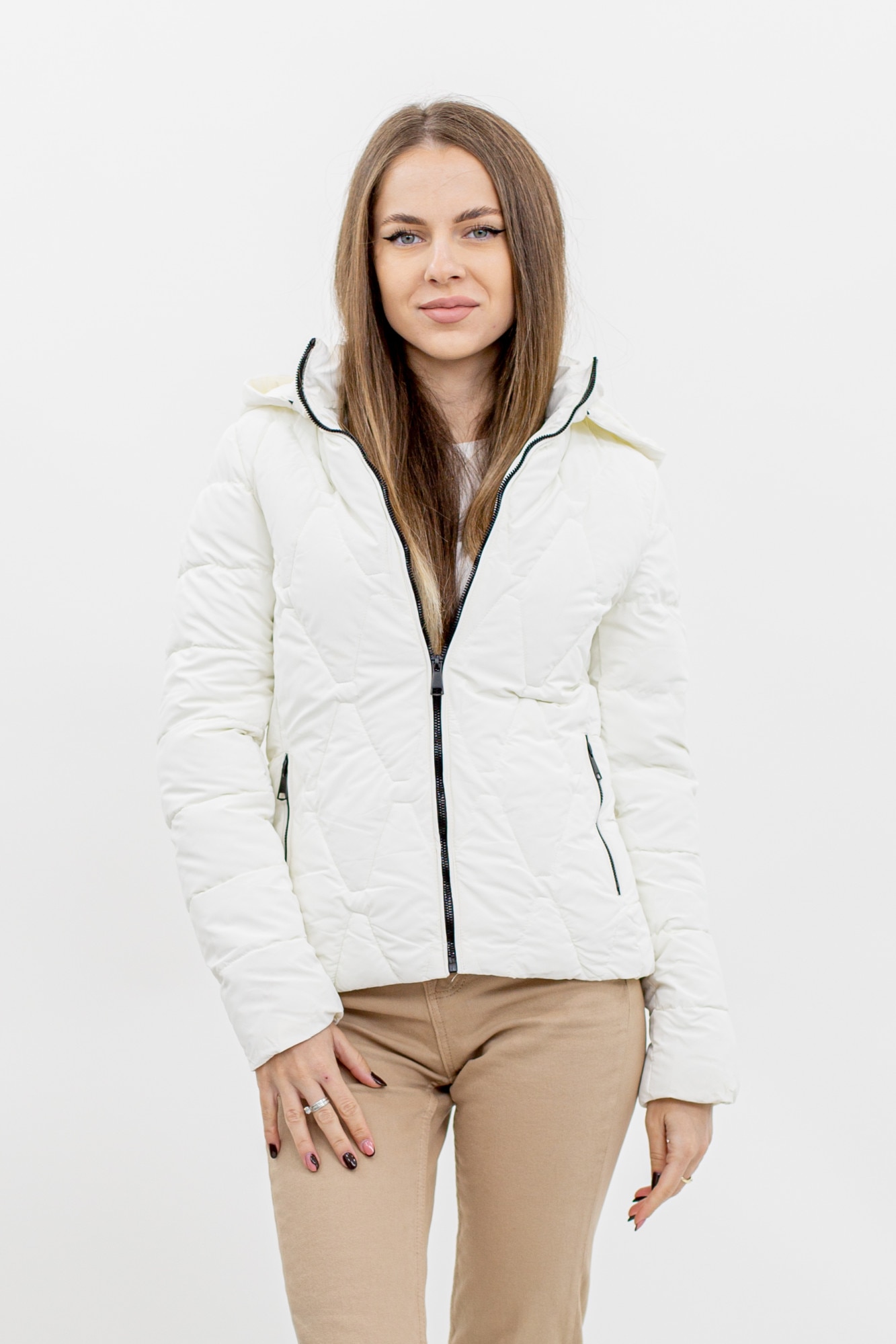 Jacheta dama 902, Alb, S - eMAG.ro