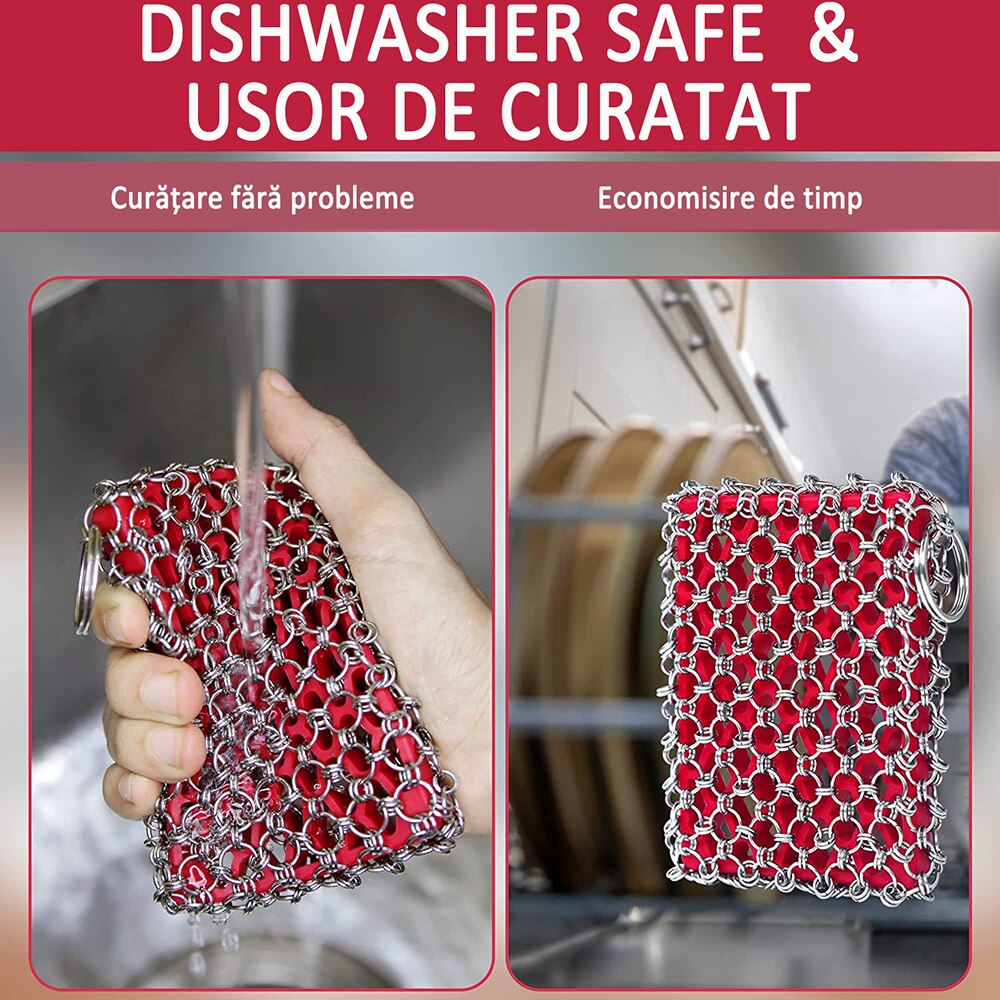 Burete vase, Amtok, Inox, Rosu - eMAG.ro