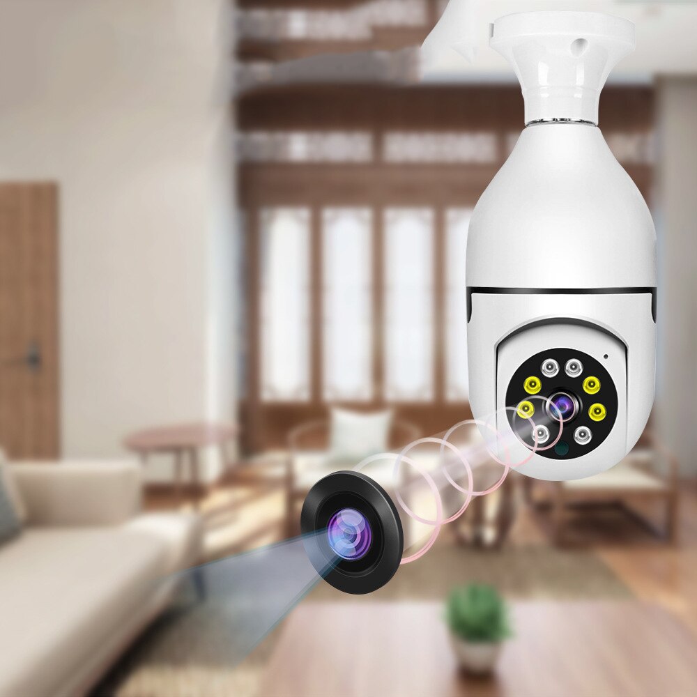 Camera de Supraveghere IP 360° WI-FI, Vaxiuja, tip Bec, 2K HD, Senzor ...