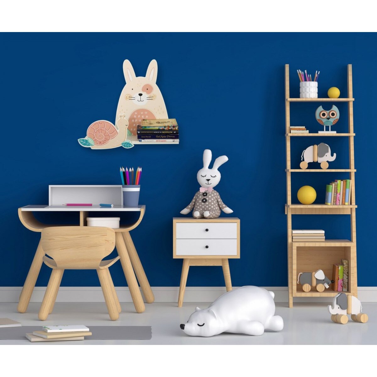 Raft camera copii, My Sweet Baby, Model - Iepure, MDF, 50 x 15 cm ...
