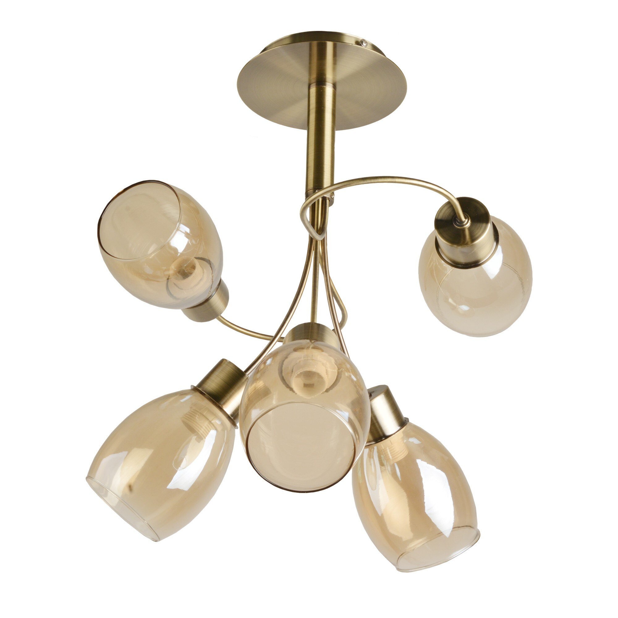 Lustra Ambry, 5 x E14, 40 W, bronz - eMAG.ro